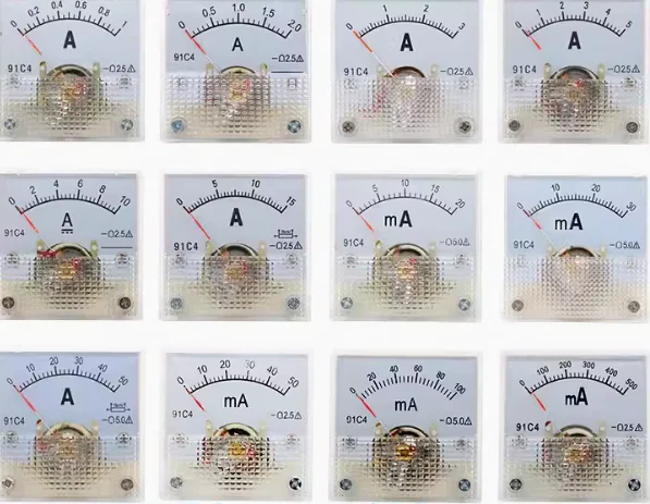 91C4 Ammeter DC Analog 1mA 5mA 10mA 30mA 1A 2A 3A 5A 10A 20A 30A 50A ...