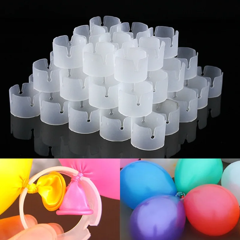 50-Pack-Balloon-Arch-Buckle-Plastic-Clip-Holder-Arch-Balloon-Connector ...