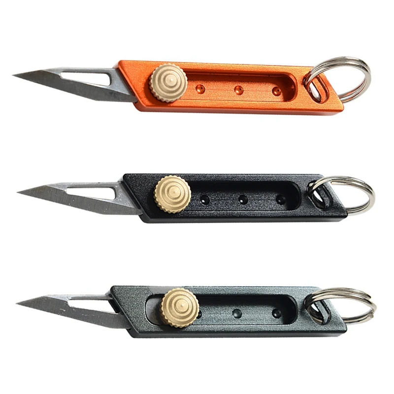 Retractable Sliding Blade Pocket Knife Portable Camping Survival EDC ...