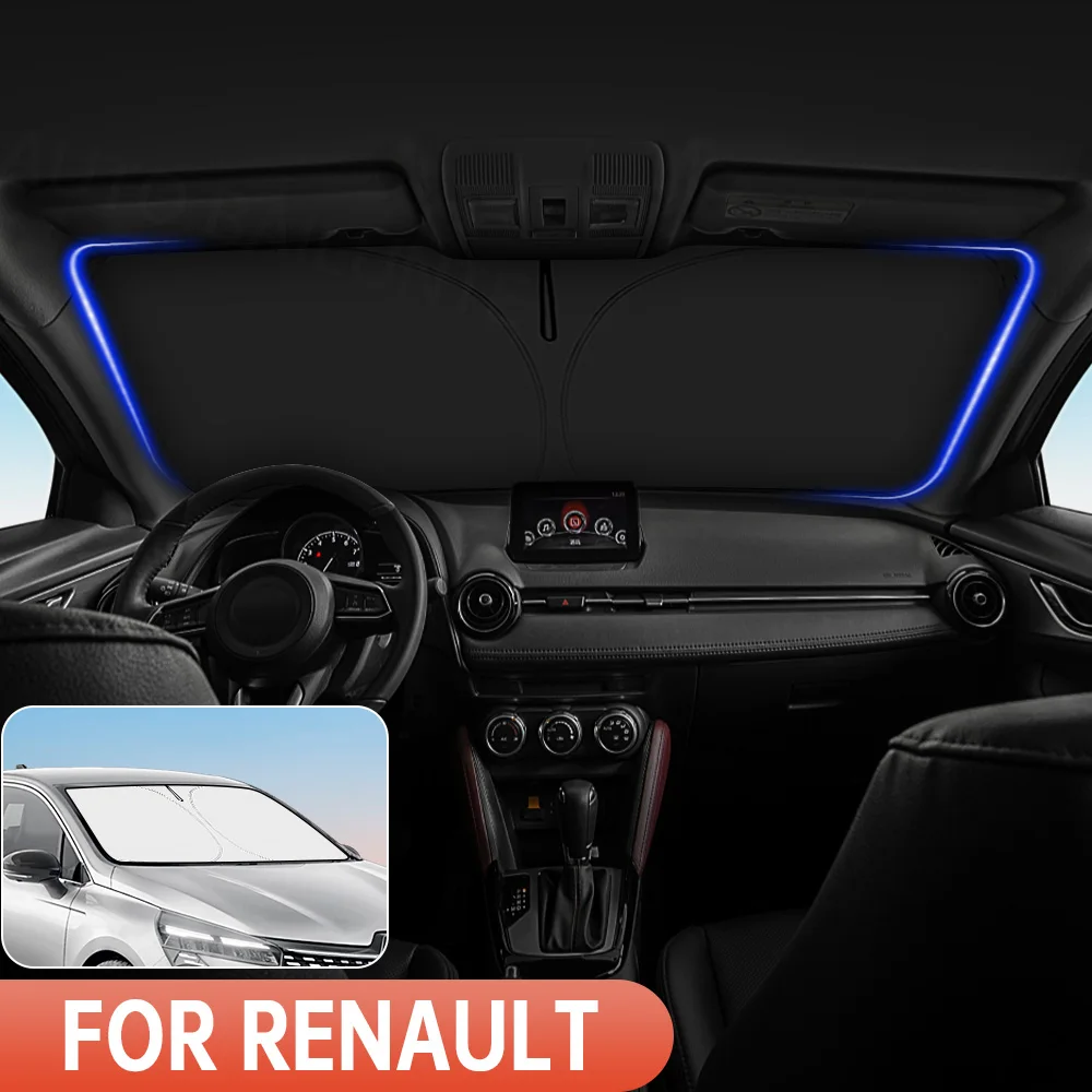 For Renault Clio 2 3 4 5 2015-2021 2022 2023 Car Windshield Sunshade ...
