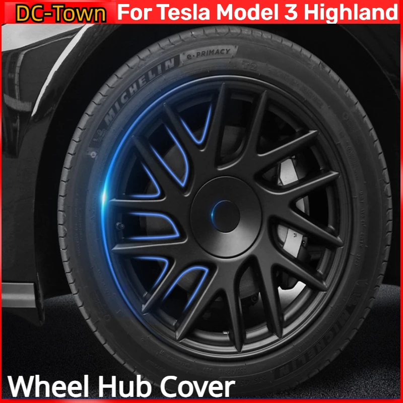Wheel-Hub-Cover-for-Tesla-Model-3-18-Inch-Hub-Cap-Thunder-Style ...