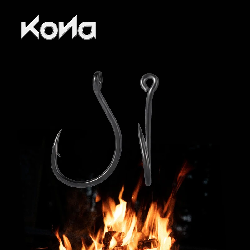 KONA-50PCS-Carp-Fishing-Hooks-High-Carbon-Steel-Barbed-Carp-Hooks ...