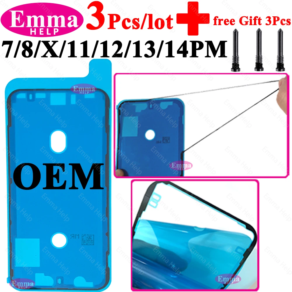 EmmaHelp-3pcs-OEM-LCD-Screen-Display-Glue-Waterproof-Sticker-for-iPhone ...
