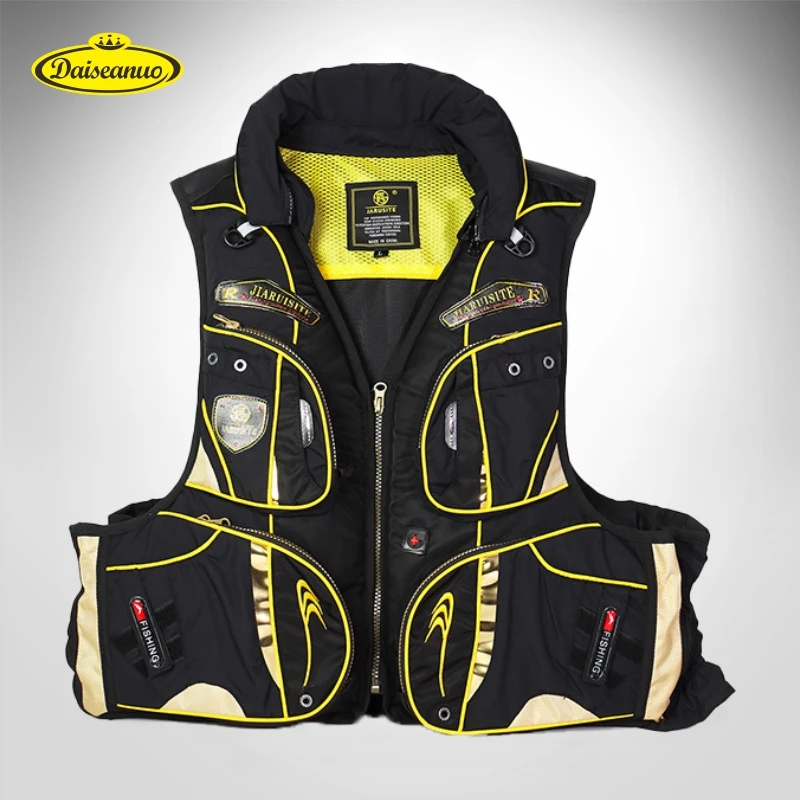 Men-Life-Jacket-Fishing-Vest-Outdoors-Buoyancy-Adult-120kg-Multi ...