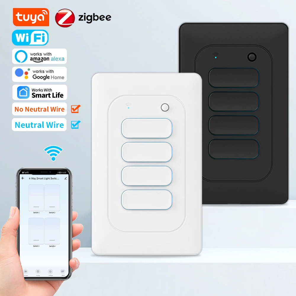 Interruptor-de-luz-Tuya-Smart-Life-Zigbee-WiFi-pulsador-de-bot-n-No ...