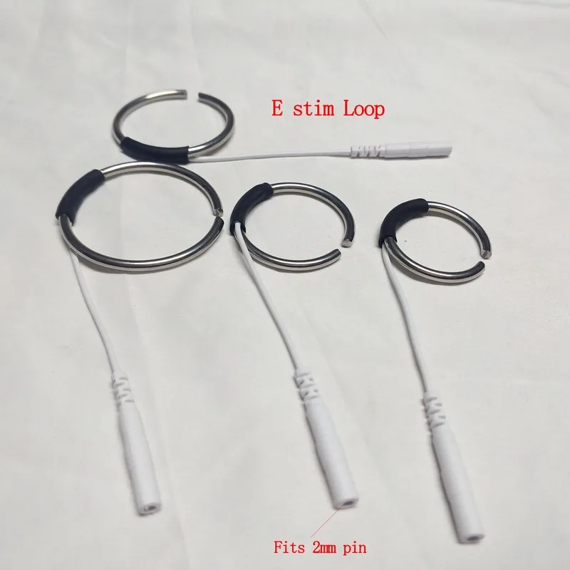 Electro Shock Penis Ring Cock Ring E Stim Monopolar Loop Sex Toys for ...