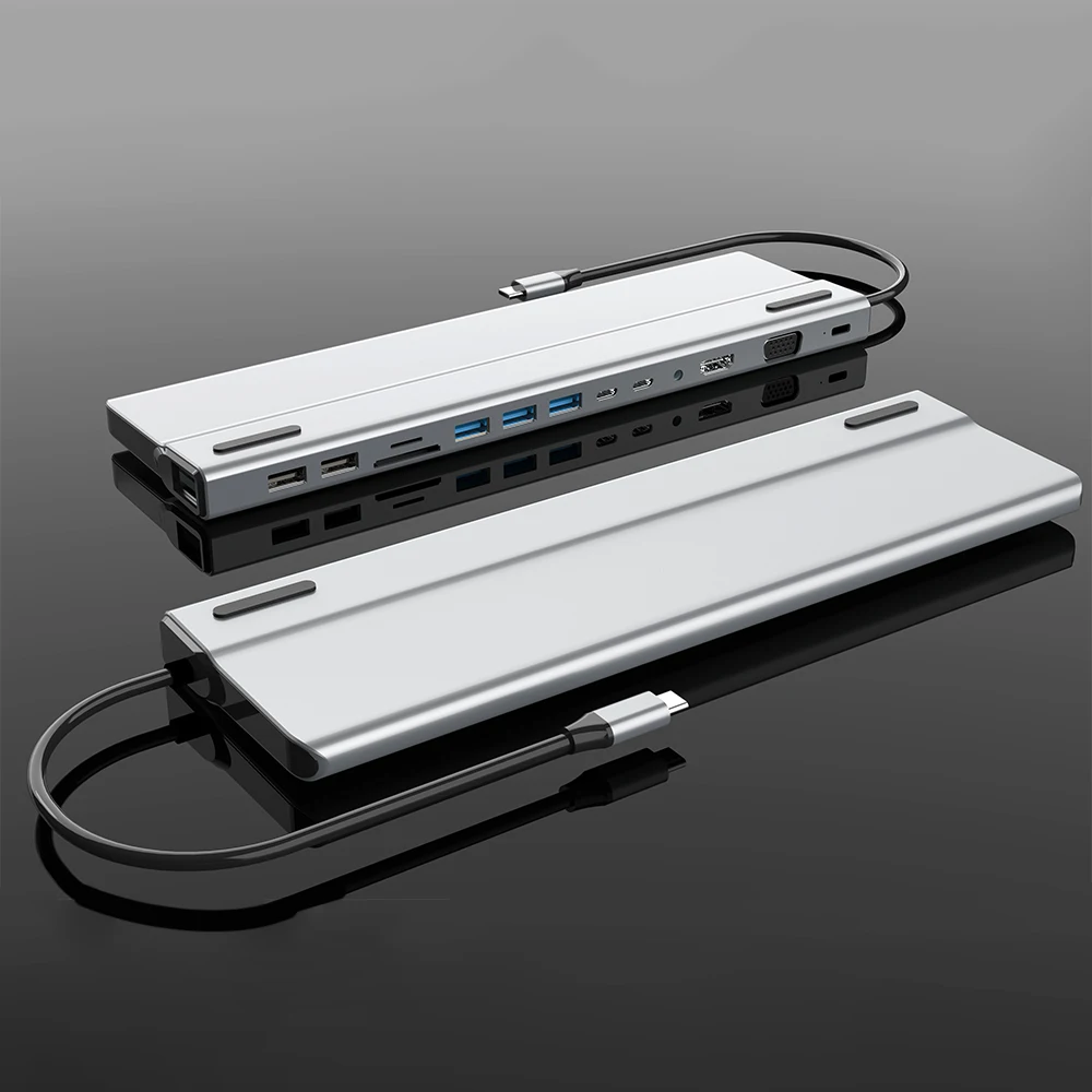 Adaptador-multipuerto-USB-C-14-en-1-Hub-4K-HD-VGA-estaci-n-de ...