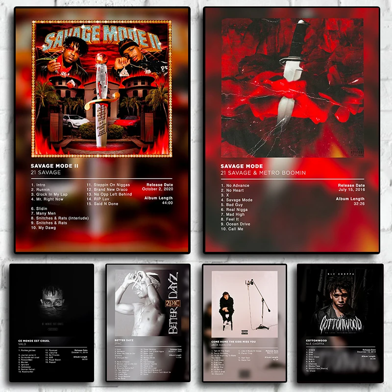 Hip-Hop-Rapper-2PAC-Jack-Harlow-Posters-Aesthetic-Pop-Music-Album-Cover ...