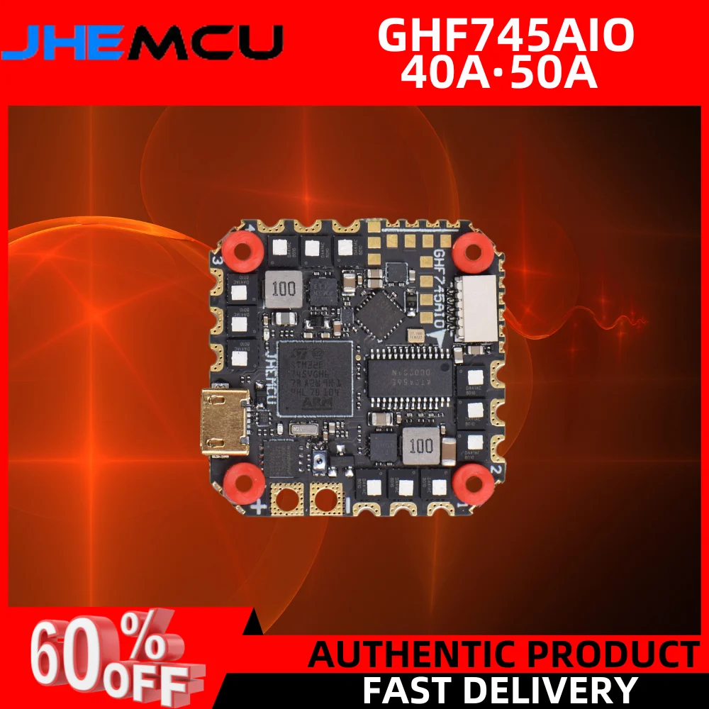JHEMCU-GHF745AIO-MPU6000-F745-Flight-Controller-BLHELI32-G071-40A-50A ...