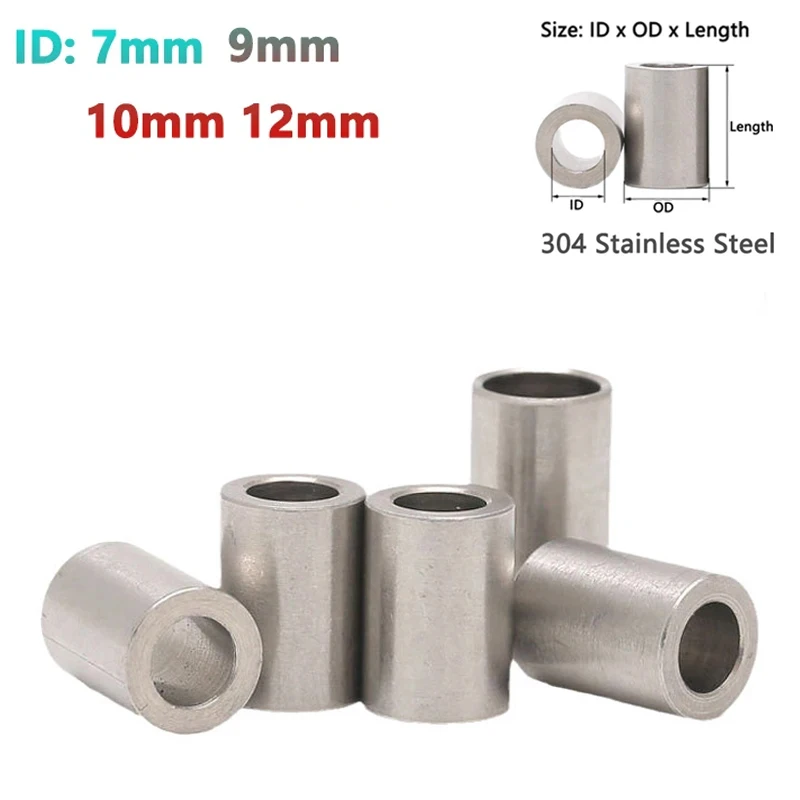 I-D-7mm-9mm-10mm-12mm-304-Stainless-Steel-Bushing-Washer-Round-Hollow ...
