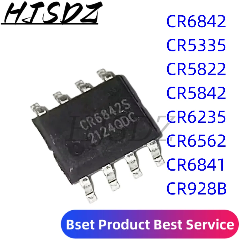 5PCS CR6842S SOP 8 CR6842 CR5335 CR5335S CR5822 CR5822S CR5842 CR5842S ...