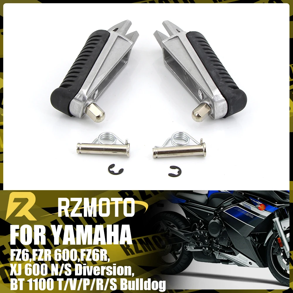 Motorcycle Front Footrests Foot Peg Pedal Foot Rest FOR YAMAHA FZ6 ...