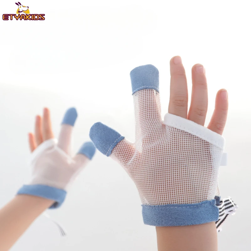 1-Pair-Infant-Baby-Kids-Anti-Biting-Eat-Hand-Protection-Gloves-Prevent ...