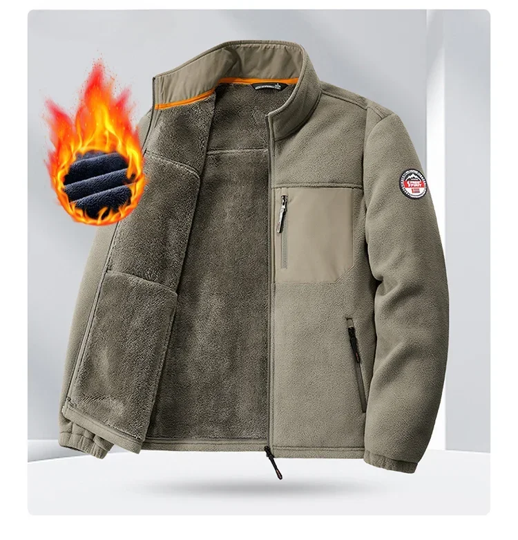 Winter-Men-s-Cashmere-Jacket-Retro-Versatile-Chest-Zipper-Design-Warm ...