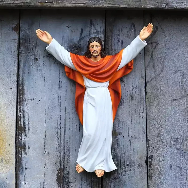 Smiling Jesus Statue