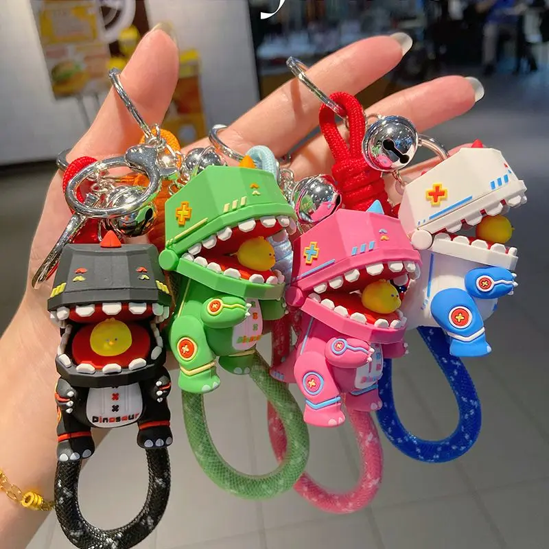 Fashion-Mechanical-Dinosaur-Keychains-Gifts-Cool-Dinosaur-Doll-Keychain ...