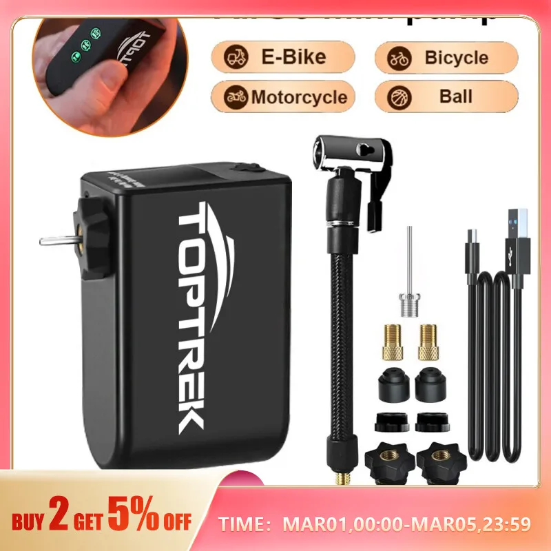 Bike Pump Mini Portable Bicycle Pump 100PSI, Air Pump, 53% OFF