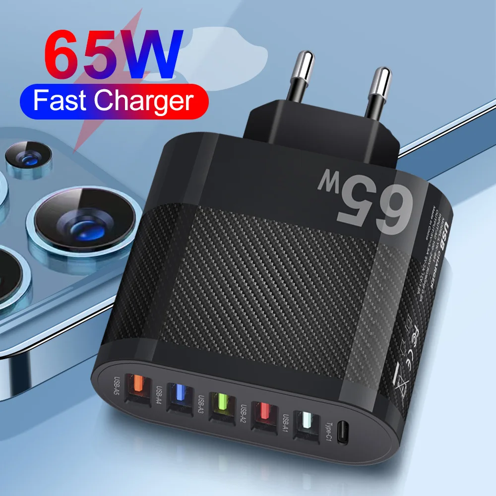 65W-GAN-USB-C-Charger-Fast-Charging-Quick-Charge-High-Speed-Charger-For ...