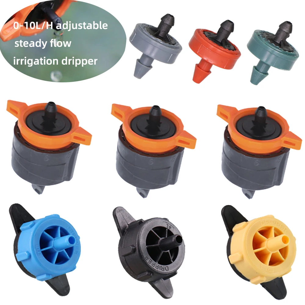 0-10L-H-Adjustable-Pressure-Compensation-Dripper-1-4-Barbed-Hose ...