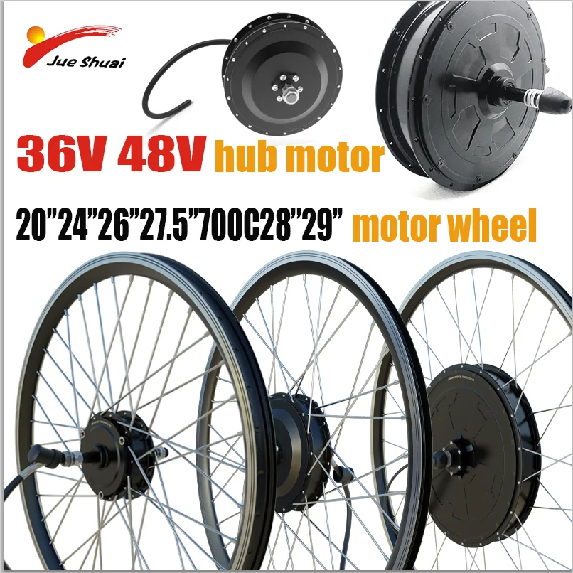 Electric-Bike-Hub-Motor-36V-48V-250W-350W-500W-1500W-2000W-20-24-26-27 ...