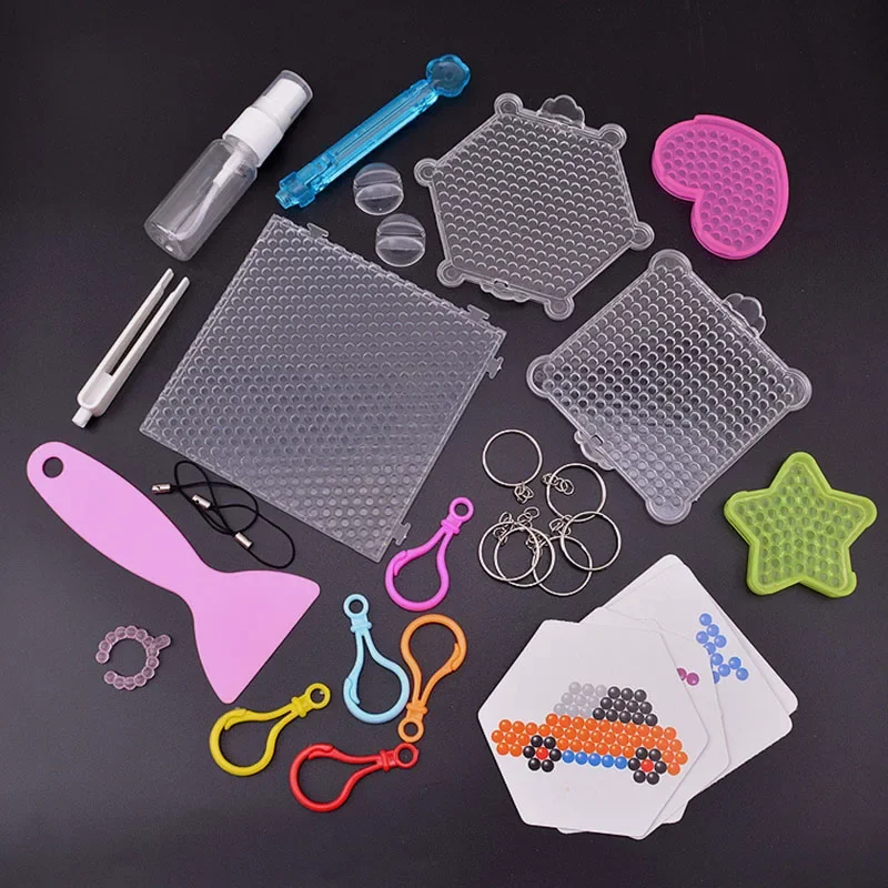 ocuklar-Perler-Pegboard-su-boncuk-hayvan-kal-plar-aksesuarlar-sihirli ...