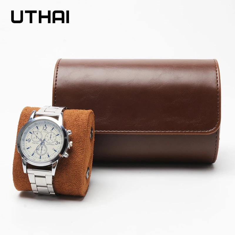 Watch-box-Men-and-Women-Multifunctional-2Grids-leather-storage-and ...