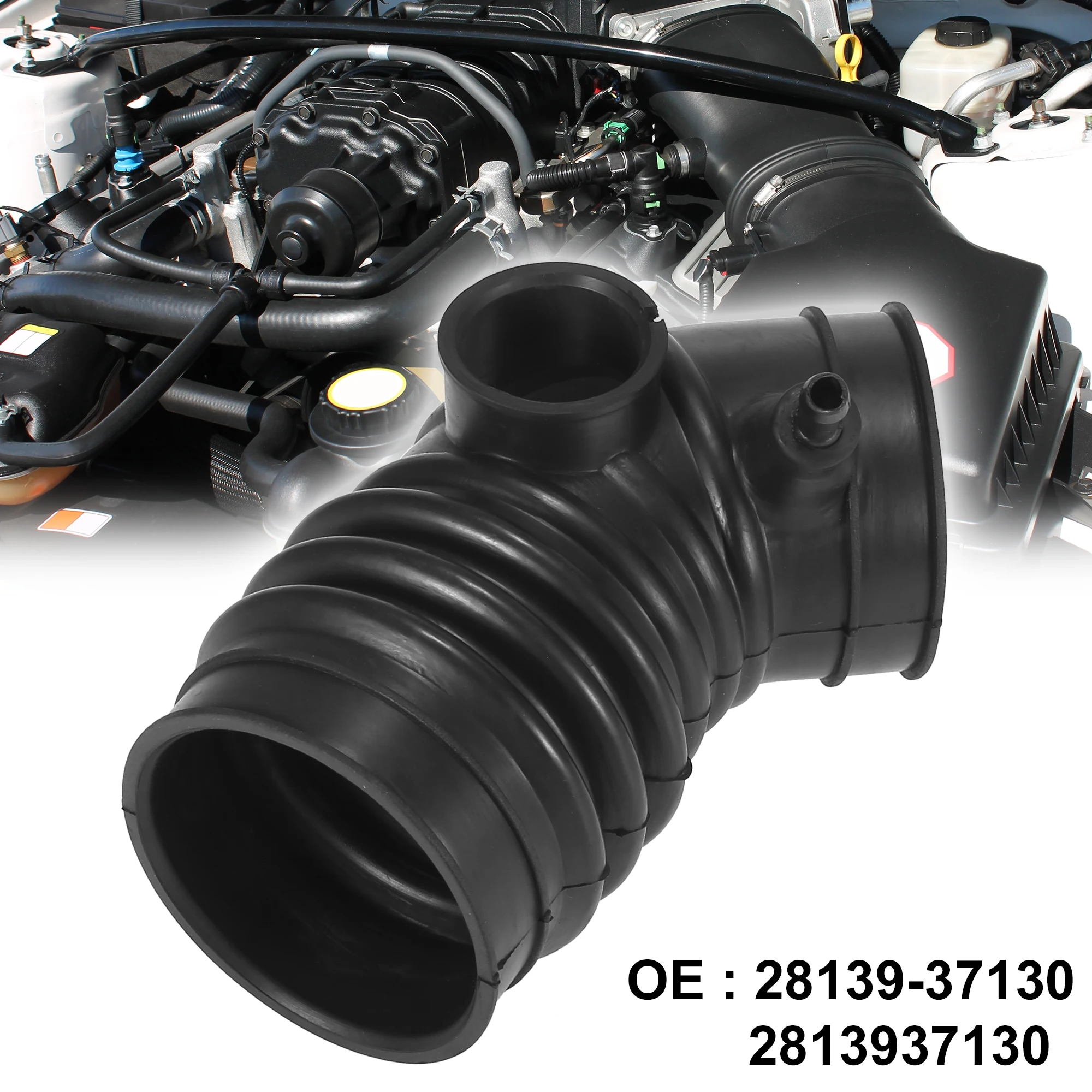 X Autohaux Auto Engine Air Intake Hose Tube filter Thread Tube 28139 ...