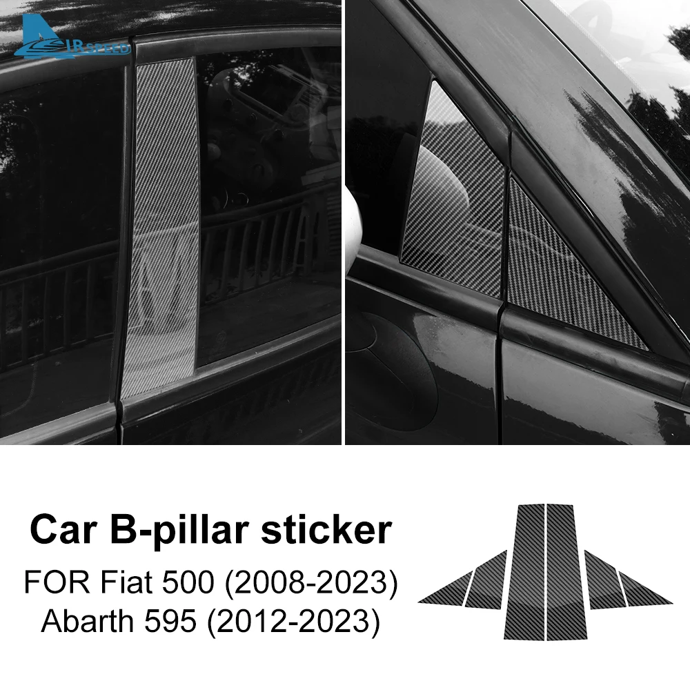 B-Pillar-Sticker-For-Fiat-500-08-23-Abarth-595-595-2012-2016-2017-2018 ...