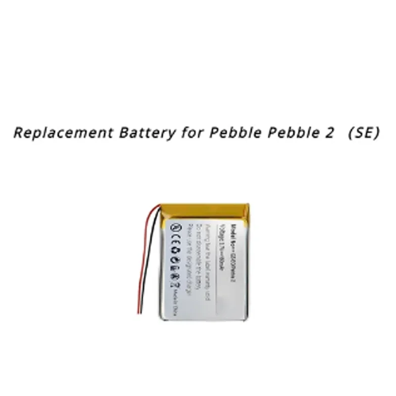 Smartwatch Battery for Pebble E-Paper P121112 2 (SE) Time Round Steel ...