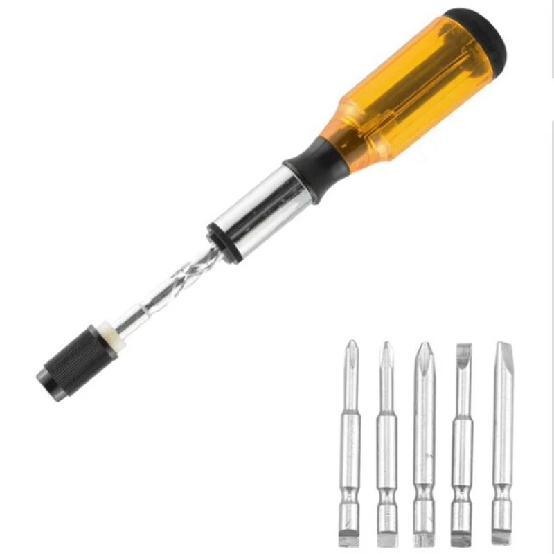 X37E-Push-Pull-Ratchet-Screwdriver-with-5-Screwdriver-Heads-Spiral ...