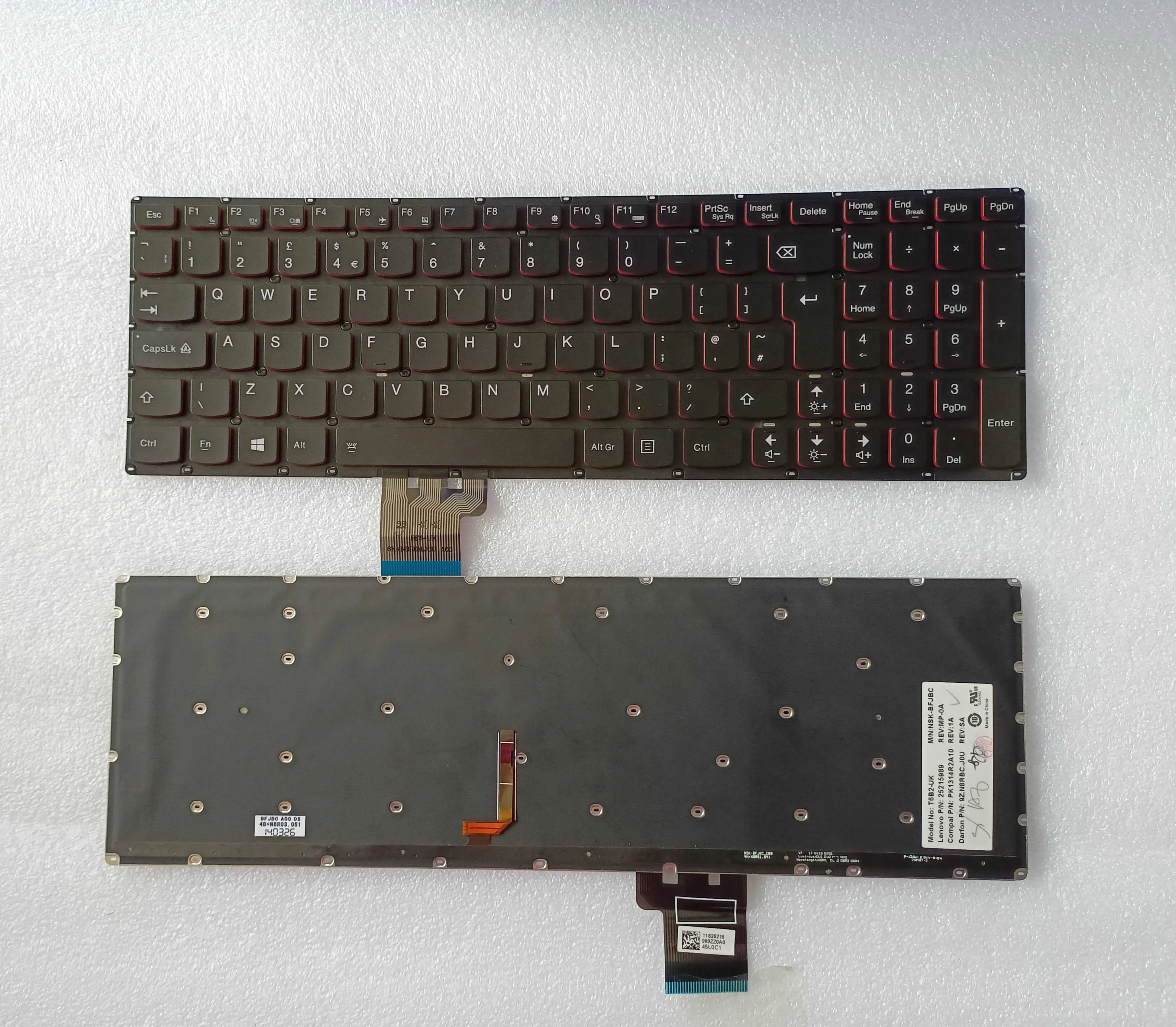 New UK English For Lenovo Y50 Y50 70 Y50 70A Y50 70AM IFI Y70 Y70 70 ...