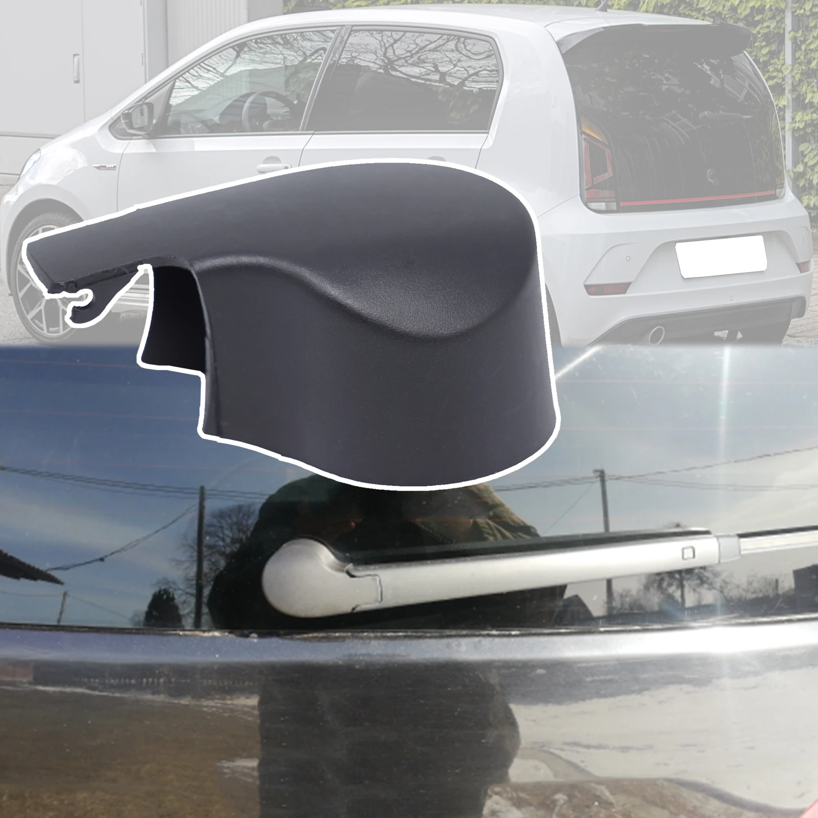 Car Rear Windshield Windscreen Wiper Arm Blade Rocker Bolt Cover Cap ...