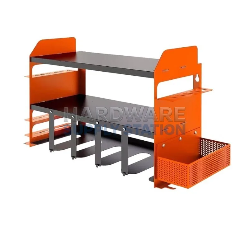 Various screwdriver and wrench placement racks, tool placement display ...