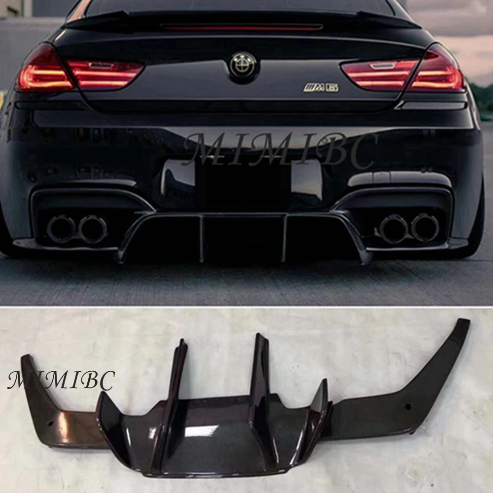 FOR-BMW-6-Series-F12-F13-F06-M6-2013-2016-Carbon-fiber-Car-Rear-Lip ...