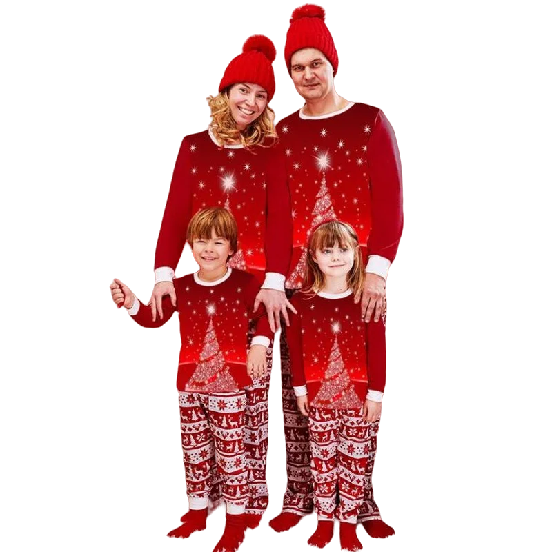 2023-Warm-Christmas-Family-Pajamas-Xmas-Old-Man-Moose-Cartoon-Letters ...