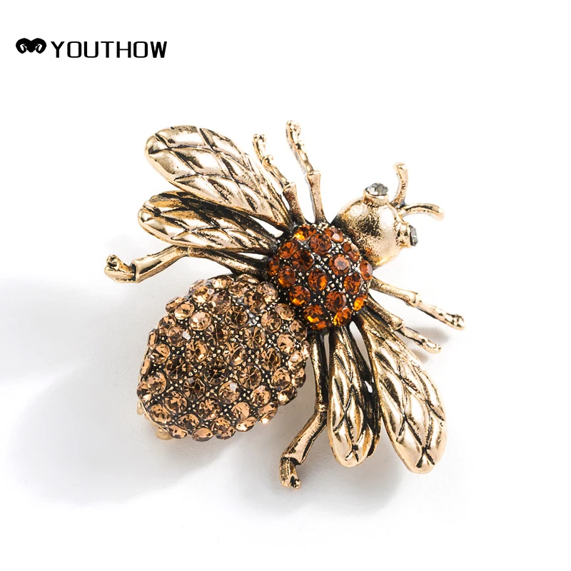Women Brooch Jewelry | Rhinestones Brooch | Jewelry Bee Honey | Honey ...