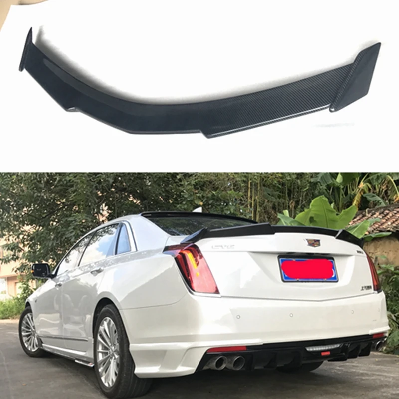 High quality carbon fiber rear wing torso lip spoiler for Cadillac CT6 ...