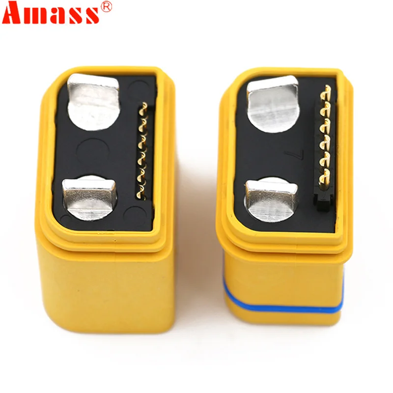 AMASS AS300E 구리 도금 실버 초음파 용접 고전류 커넥터 플러그, RC DIY 모델용| | - AliExpress