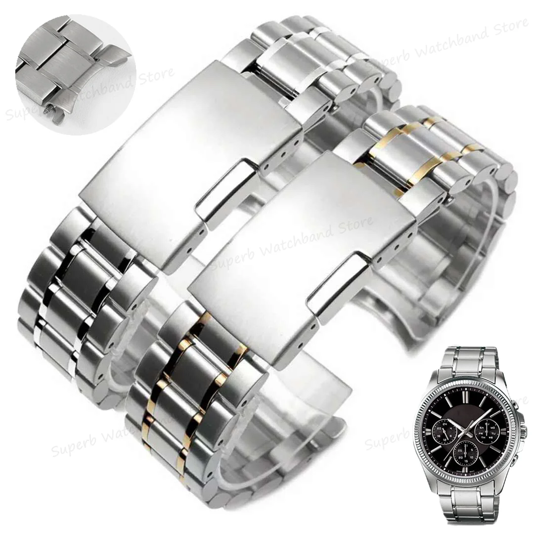 20mm-22mm-Stainless-Steel-Watch-Band-Universal-Replacement-Strap-for ...