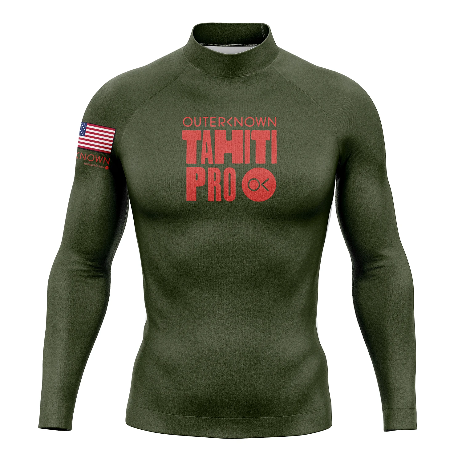Nova Outerknown Surf Camisa de Manga Longa dos homens Rashguard ...