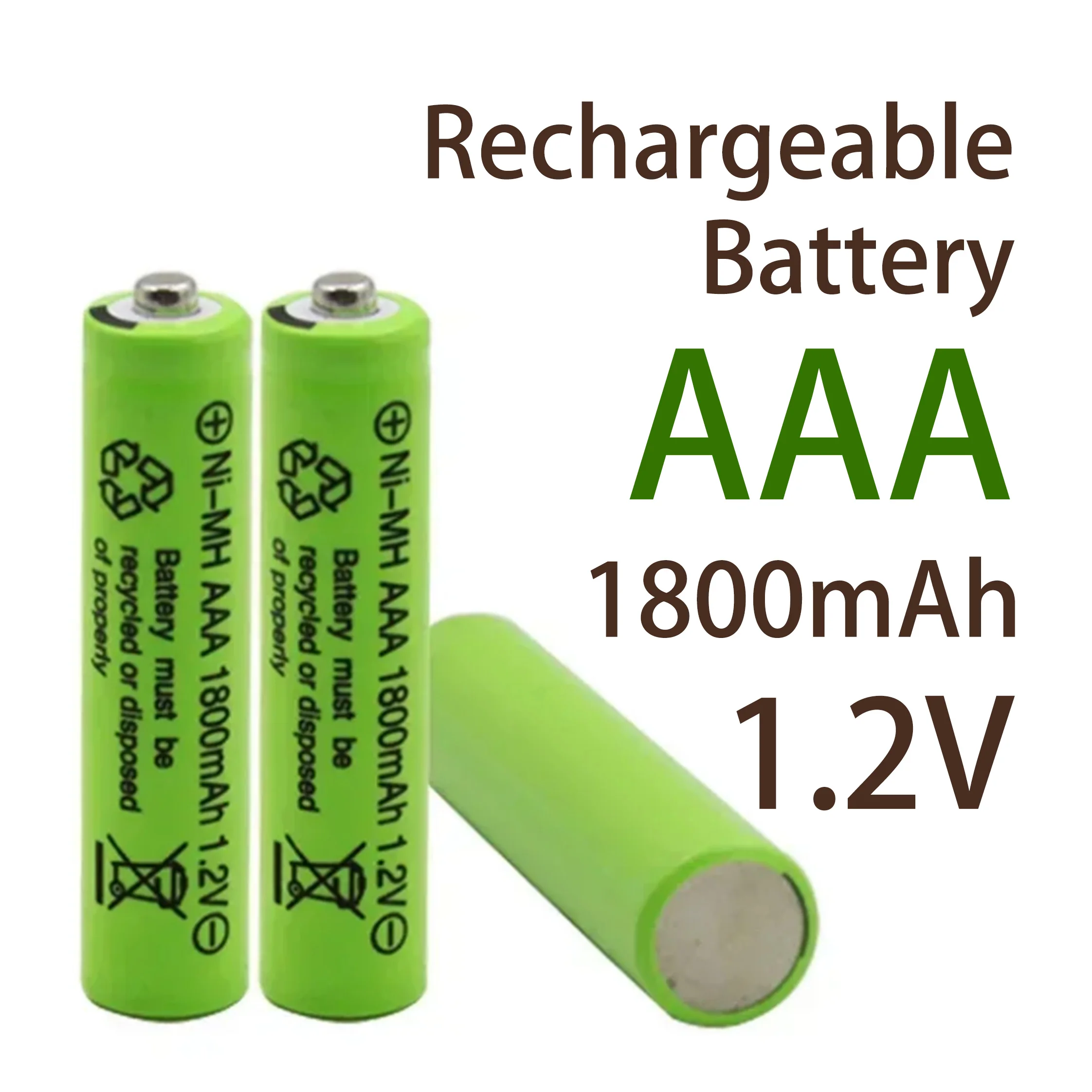 100-original-AAA-1-2-V-1800mAh-NiMH-rechargeable-battery-for ...