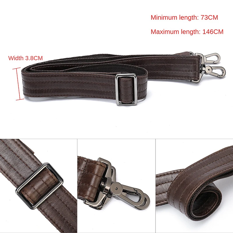 Leather-Nylon-Shoulder-Bag-Belt-Adjustable-Replacement-Bag-Strap-Laptop ...