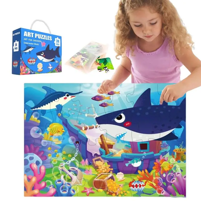 Floor Puzzle Wooden Puzzle Large Size For Kids Early Education 60 Pcs ...