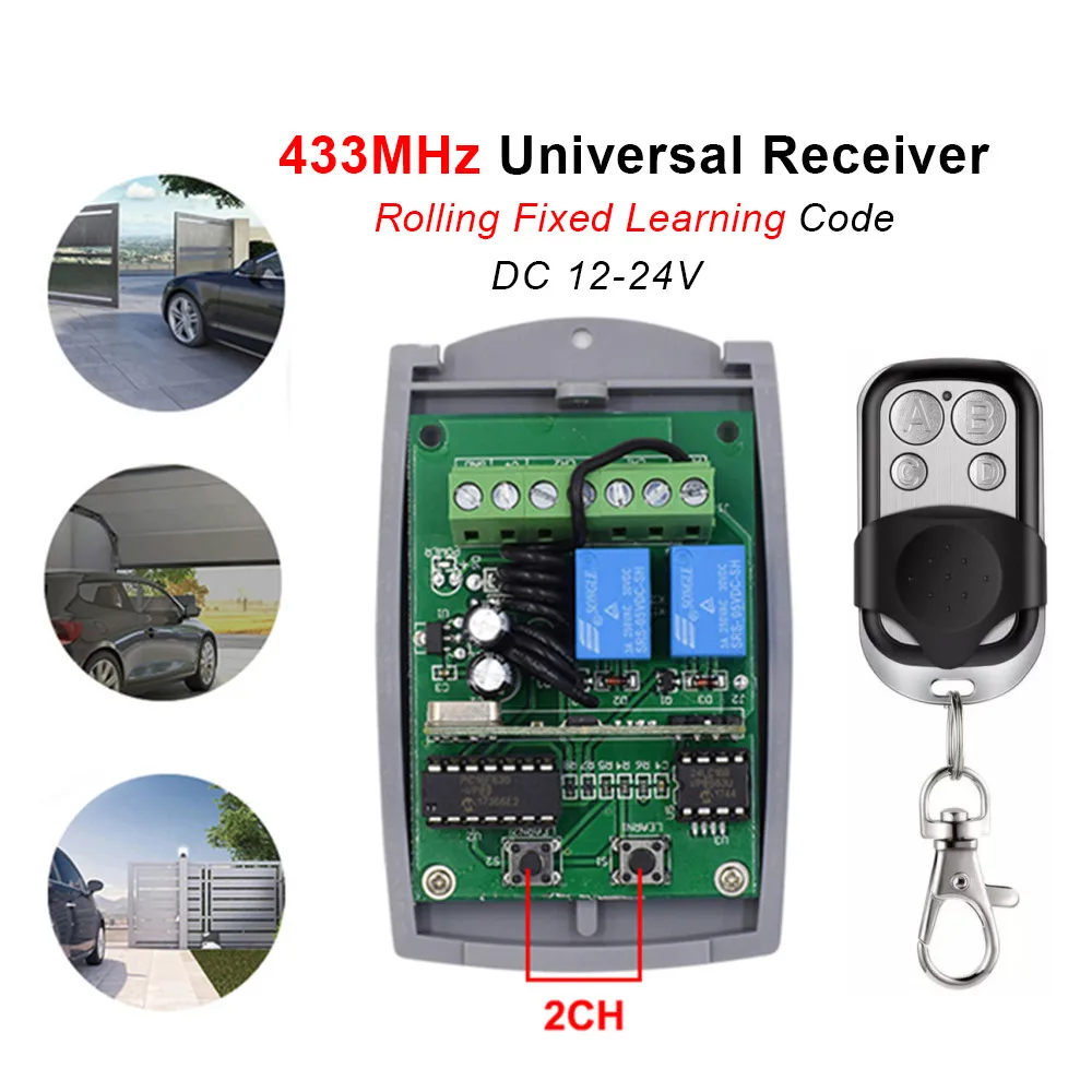 Universal-Garage-Door-Remote-Control-Receiver-2CH-For-CARDIN-DEA ...