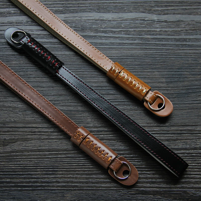 Genuine Real Leather Camera Hand Wrist Strap For Sony Fujifilm Fuji ...