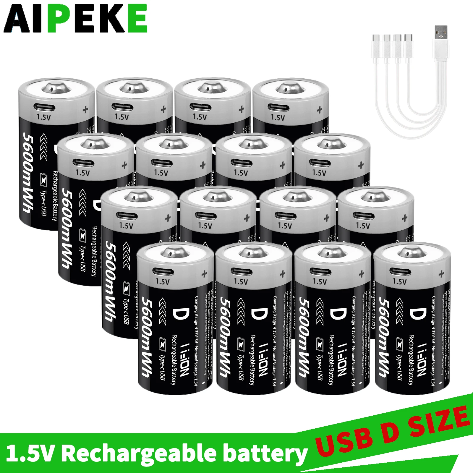 AIPEKE-1-5V-d-Size-Rechargeable-Battery-Lipo-1-5v-d-r20-rechargeable ...