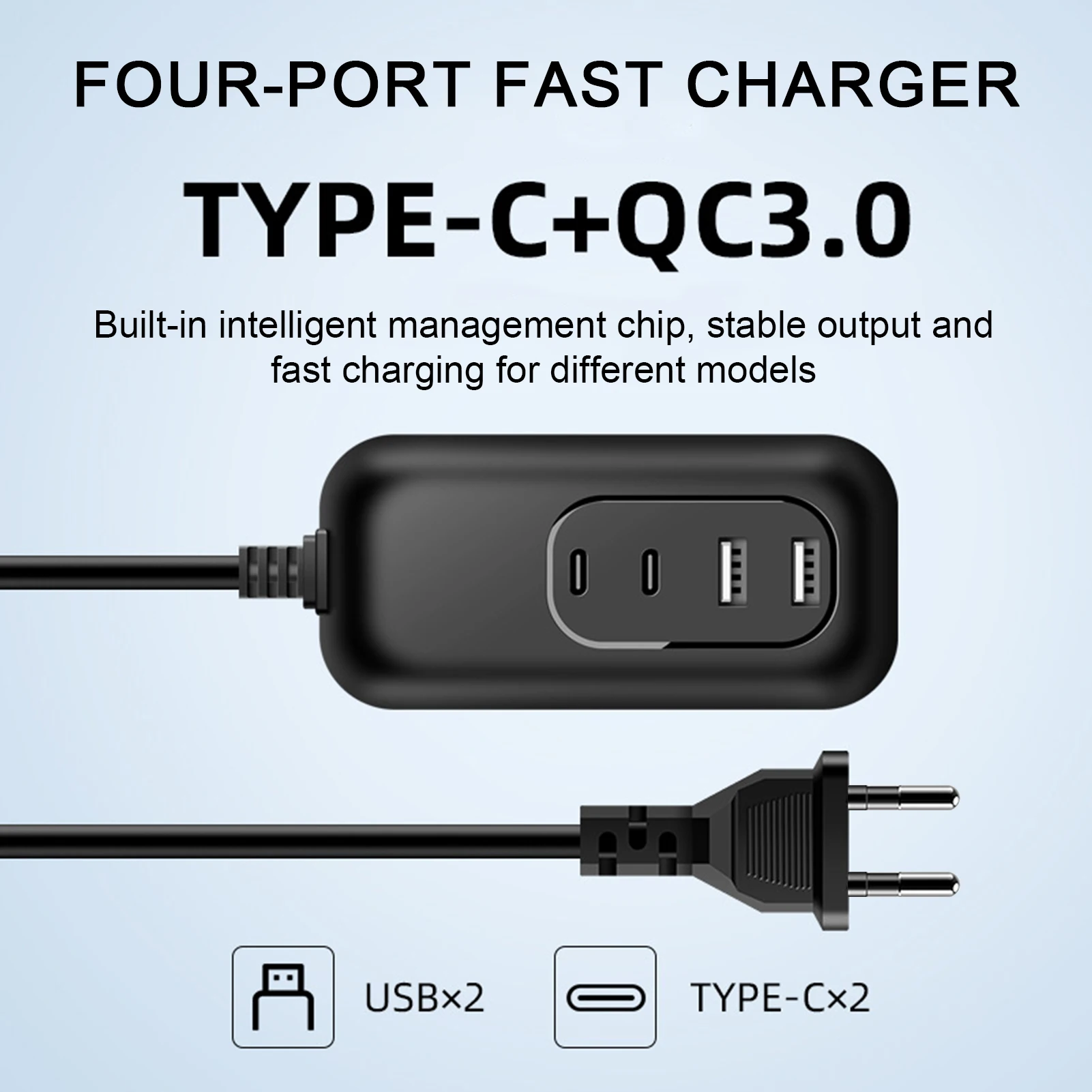 Usb-Charging-Station-Compact-Multi-port-Usb-Charger-Power-Strip-Wide ...