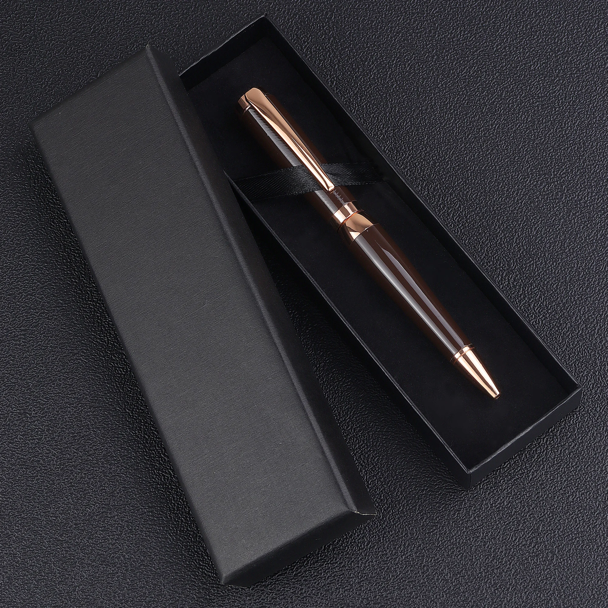 1-Pc-High-end-Brown-Metal-Ballpoint-Pen-for-Business-Writing-Office ...