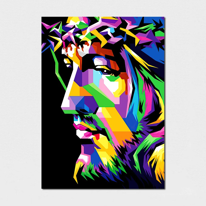 Jesus Face Abstract