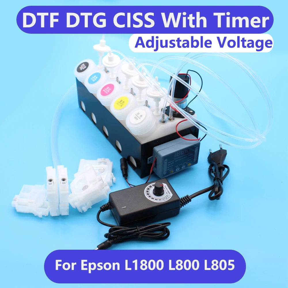 Mixer-Timer-Tank-Continuous-Ciss-For-Epson-L1800-L800-L805-DTF-White ...